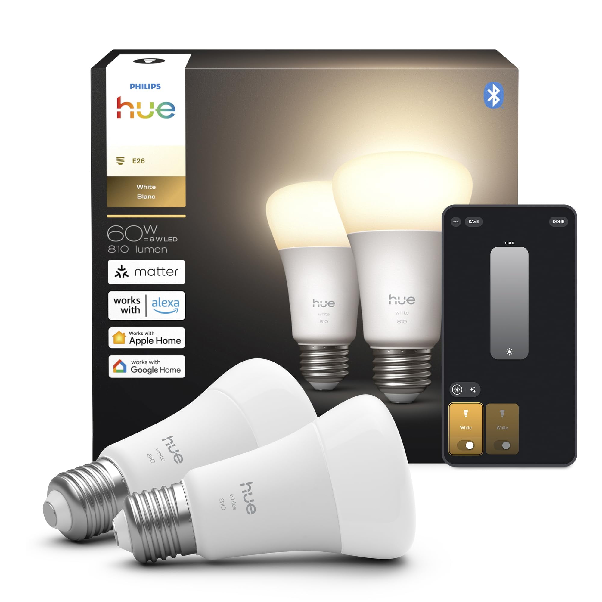 Click here for Philips Hue Smart Led A19 Bulb  Warm White Light 2... prices