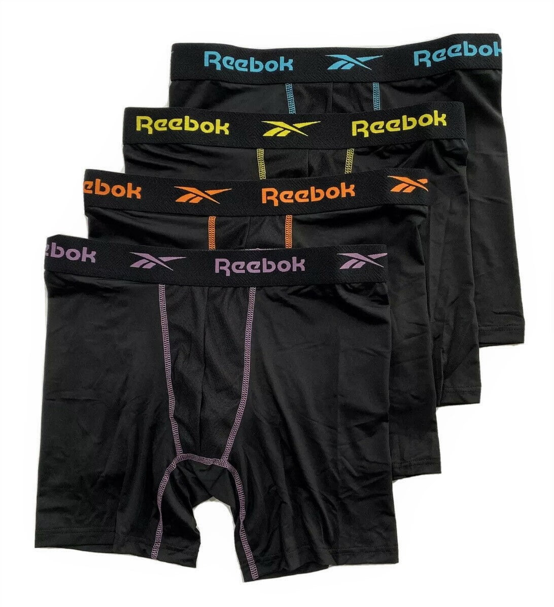 REEBOK MEN'S PACK 4 - 211 P52 MULTI PURPLE - MEDIUM - UNDERWEAR X4 ...