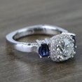 Elise Jewel 1.5 Ct VVS1/D Round Cut Diamond Rings - 14K White Gold ...