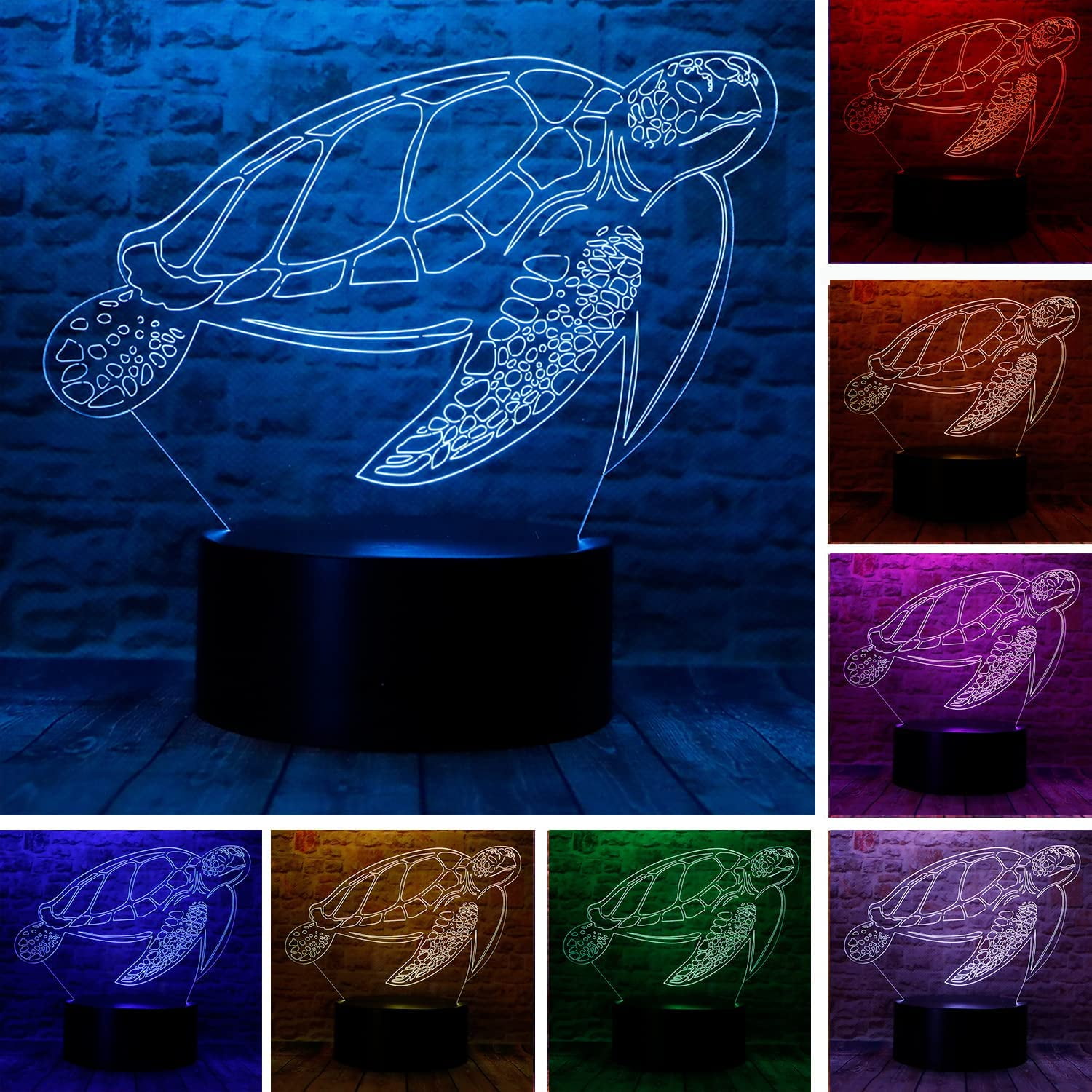 YSITIAN Cute Ocean Sea Turtle Anime Character 3D Aquatic Turtles ...