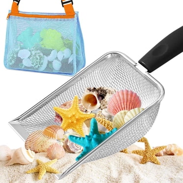 The Sand Scooper - Long Beach Sand Shovel with 28 Inch Handle (Blue ...