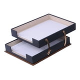 Lux Leather Desk Accessories - Leather Desk Organizer -Desk Organizer ...