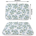Blue Sage Green Hydrangea Dish Drying Mats 18x24 Inch Floral Mats ...