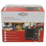 Roadpro Portable 12-Volt Ceramic Heater/Fan for Vehicles, Battery ...