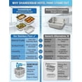 4 Pack 1/2 Half Size Hotel Pans, 4 Inch Deep Stainless Steel Steam ...