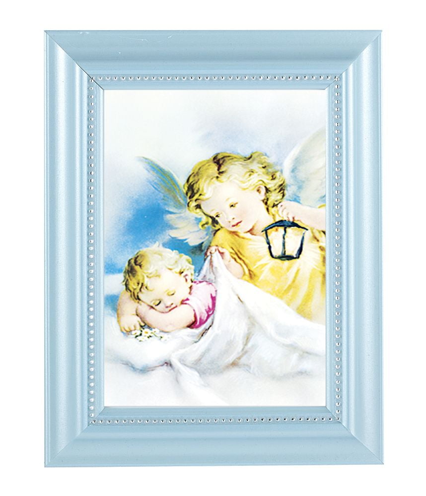 Guardian Angel with Lantern Picture Framed Wall Art Decor Small ...