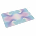 Abstract Minimalistic Door Mat Indoor Outdoor,Turquoise Pink Ombre ...