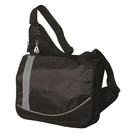 Debco P4520 Full Organizer Under Front Flap Messenger Bag Black with ...