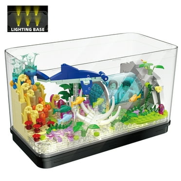 Fish Tank Building Block, Lighting Aquarium Compatible with Lego Sets ...