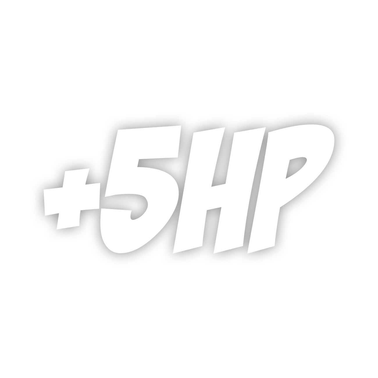 +5 HP Sticker Decal Die Cut - Self Adhesive Vinyl - Weatherproof - Made ...