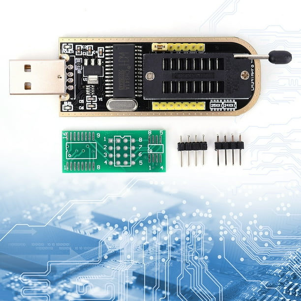 CH341A 24 25 Series EEPROM Flash BIOS SPI Flash USB módulo programador conveniente | Bodega ...