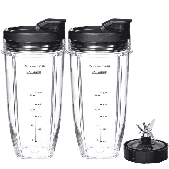 Blender Replacement Parts for , 24oz Cups with To-Go Lids, 7 Fins ...