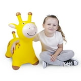 Waddle! Giraffe Bouncer! Inflatable Ride on Toy (Yellow) - Walmart.com