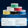 JUNCHI-22 AWG Solid Core Hook up Wire Spool 35 Ft Each-6 Colors ...