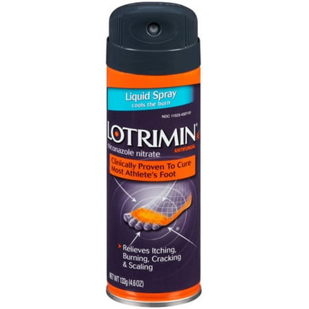 Lotrimin AF Foot Miconazole Nitrate Antifungal Liquid Spray, 4.6 oz ...