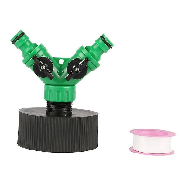 60mm Coarse Thread Inlet 2 Way Y Shape Quick Connector Valve Outlet ...