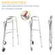 Drive Medical PreserveTech Deluxe Two Button Folding Walker with 5 ...