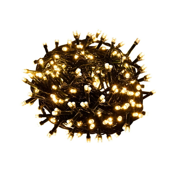 Serie de Luz La Merced Mágica Luz Led Cálida 200 Focos 8 Funciones 9.5 ...