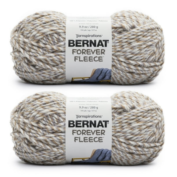 Bernat® Forever Fleece™ #6 Super Bulky Polyester Yarn, Natural 9.9oz ...