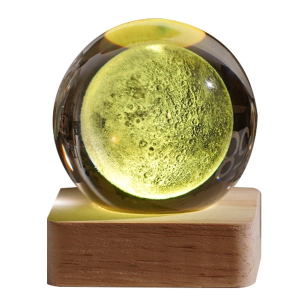 EASTIN 3D Galaxy Crystal Ball Lamp 2.3 Inch Crystal Ball Night Light ...