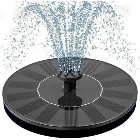 FUJUQ Solar Water Fountain with 6 Nozzles, Floating and Free Standing ...