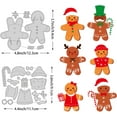 Gingerbread Man Metal Die Cuts Carbon Steel Die Cut Embossing for ...