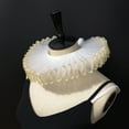 Elizabethan Chiffons Neckpiece Adjustable Ruffle False Collar with ...