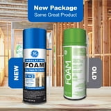 GE Big Gaps & Cracks Insulating Foam Yellow 12 oz Can Defines Large Gap ...