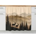 Cabinet Curtains 11"W x 13"L, Black Forest Sink Skirt for Bathroom ...