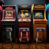 Arcade1Up Marvel X-Men Arcade Stool with Chrome Plated Steel Frame ...
