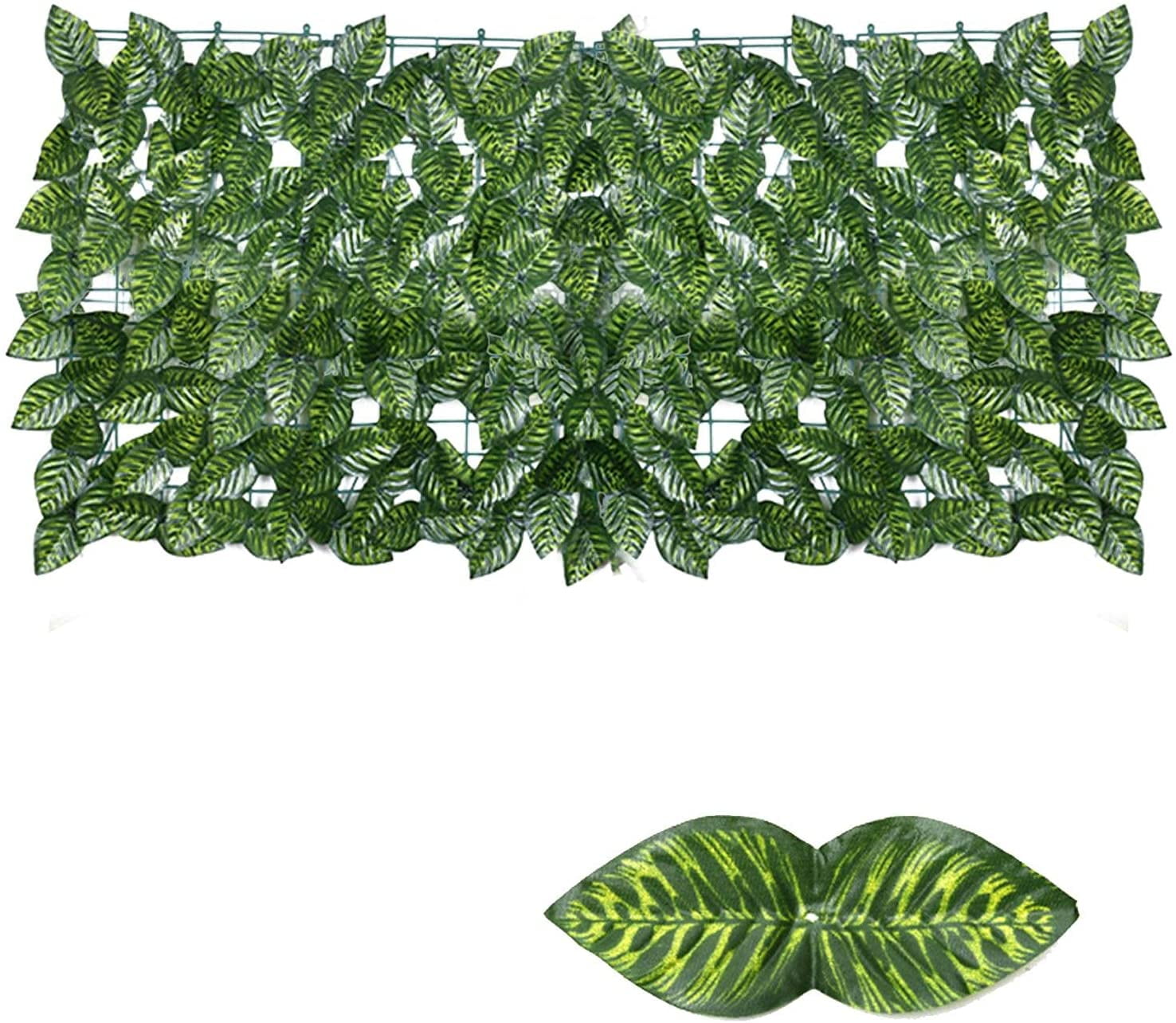 Expanding Retractable Trellis Fence Artificial Wooden Trellises Leaf ...