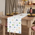 Blue Love Heart Table Runner Cartoon Cute Modern Art Tablerunners 13 x ...