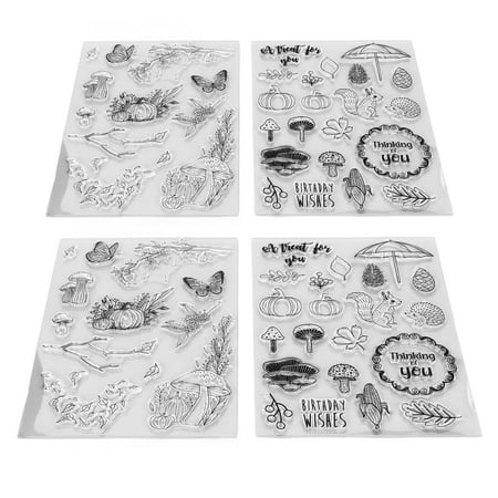 Clear Stamps, Clear Imprint Clear Rubber Stamps For DIY Card | Walmart ...