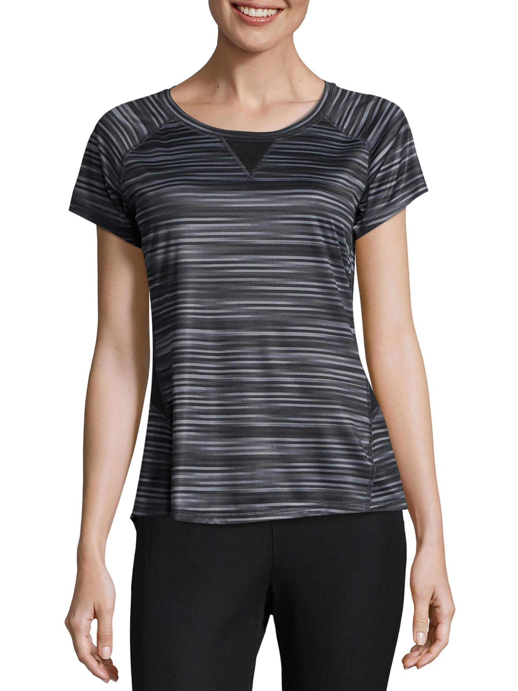 Hanes Sport Women's Performance Tee with Mesh Insets - Walmart.com