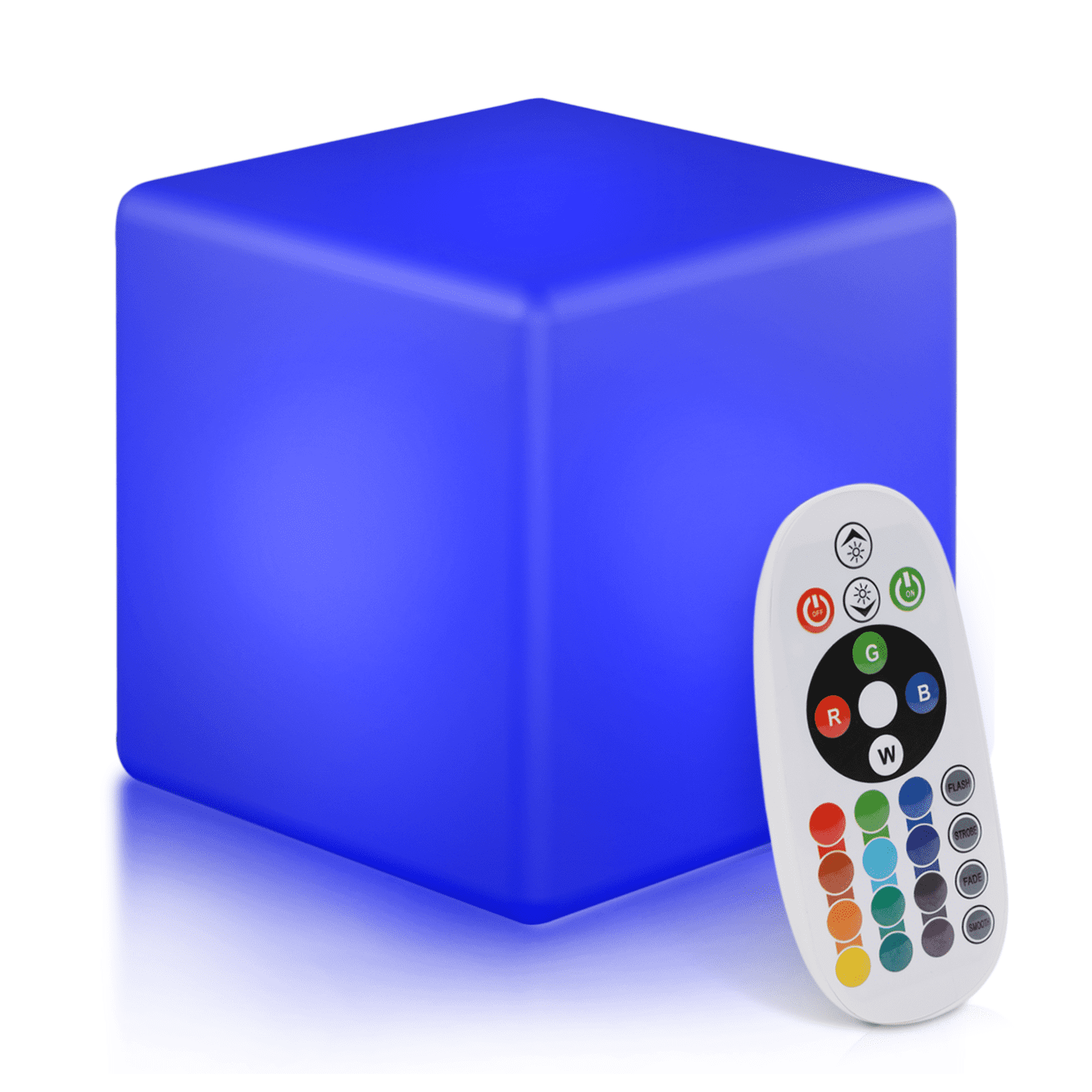 MoNiBloom 6 Inch LED Cube Light, RGB 16 Colors Cube Lamp with Remote ...