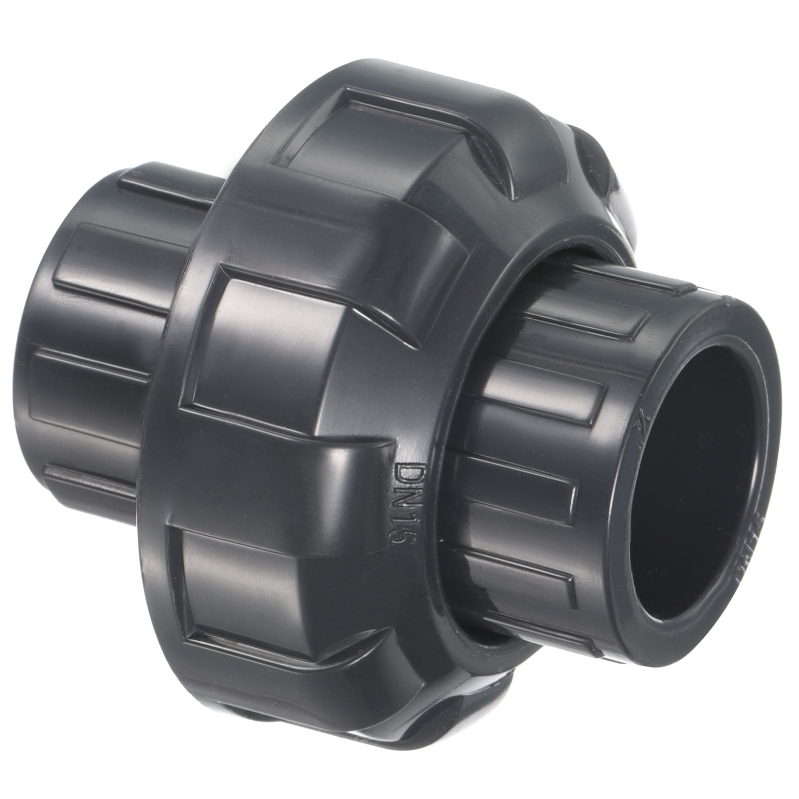 Uxcell 1/2" SCH80 UPVC Union Pipe Fitting Straight Socket Joint ...