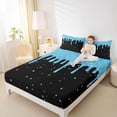 Castle Fairy Ice Cream Drip Bed Sheets 4-Piece, Stars Print Full Size ...