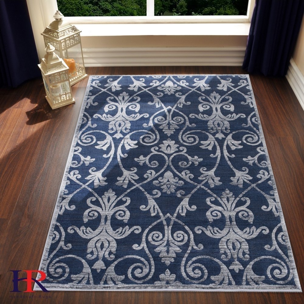 Handcraft Rugs Abstract Modern Swirl floral Contemporary Rug. Thunder ...