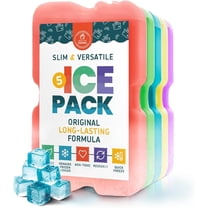 Healthy Packers Slim Ice Packs for Lunch Bags or Coolers (8 Pk ...