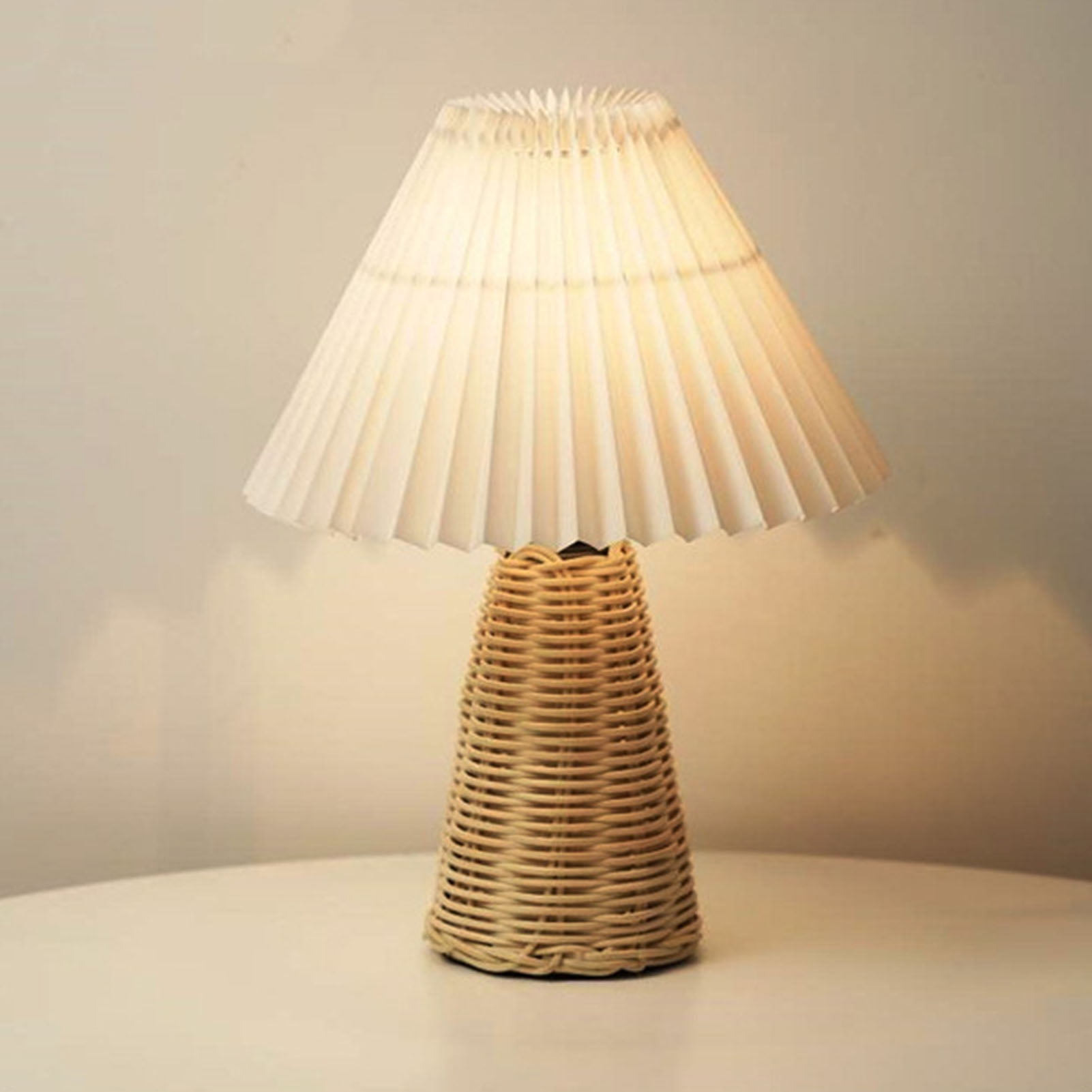 Click here for Zaqw Rattan Pleated Lamp  Minimalist 5v Vintage St... prices