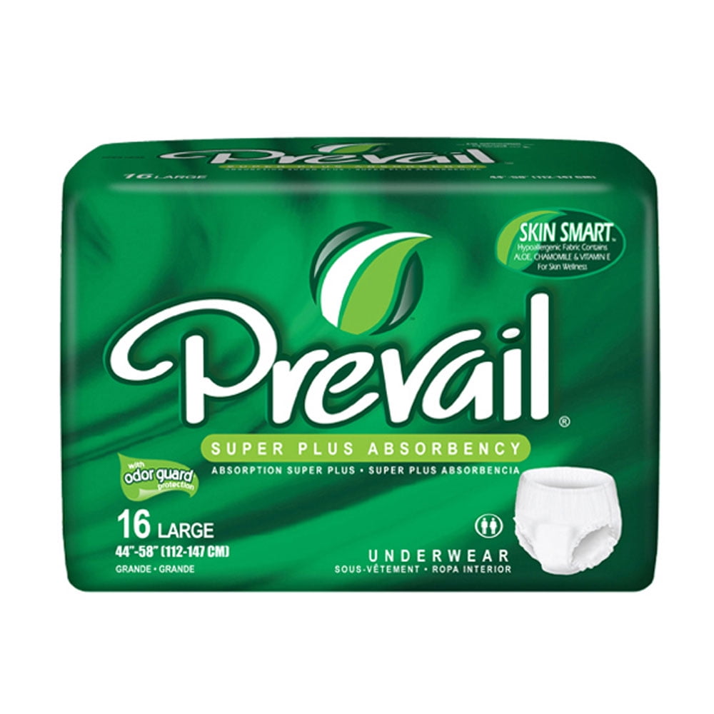 Prevail PVS-513 Super Plus Underwear-Large-64/Case - Walmart.com