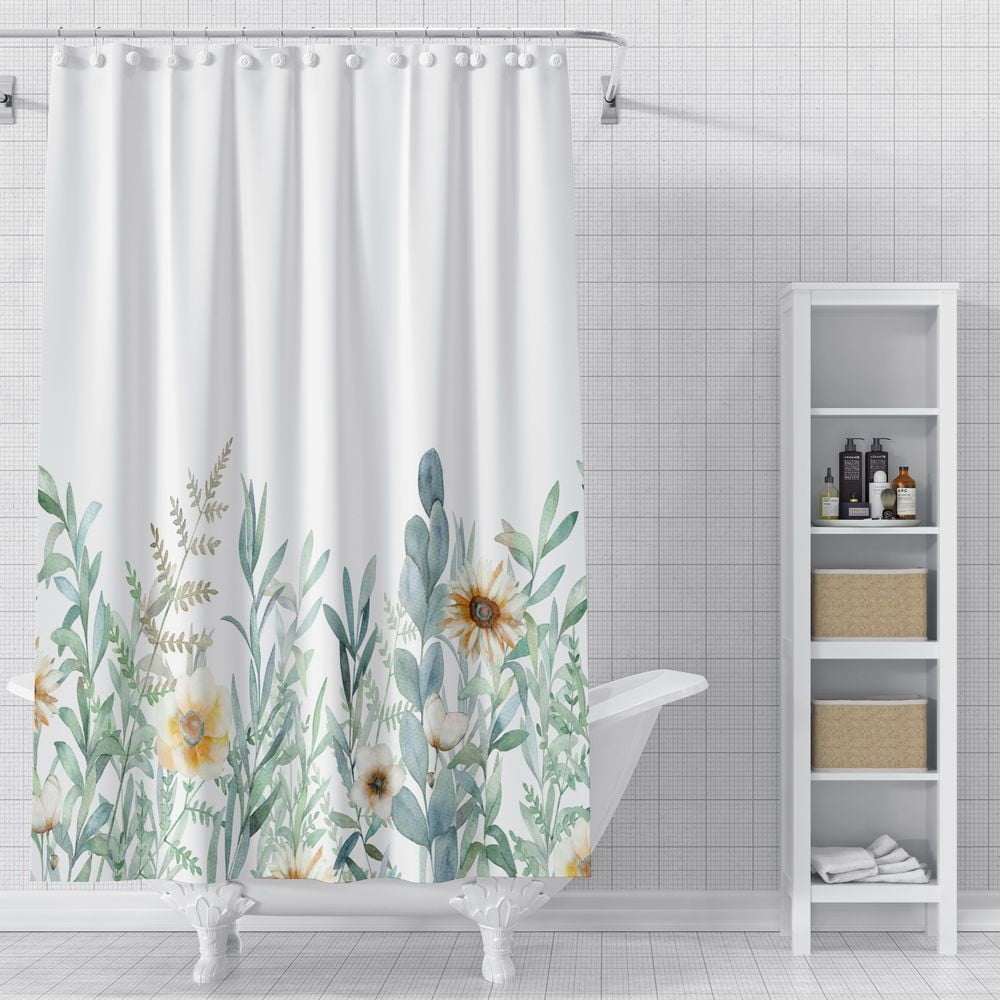 Floral Shower Curtains For Bathroom Flower Shower Curtain Pretty Shower