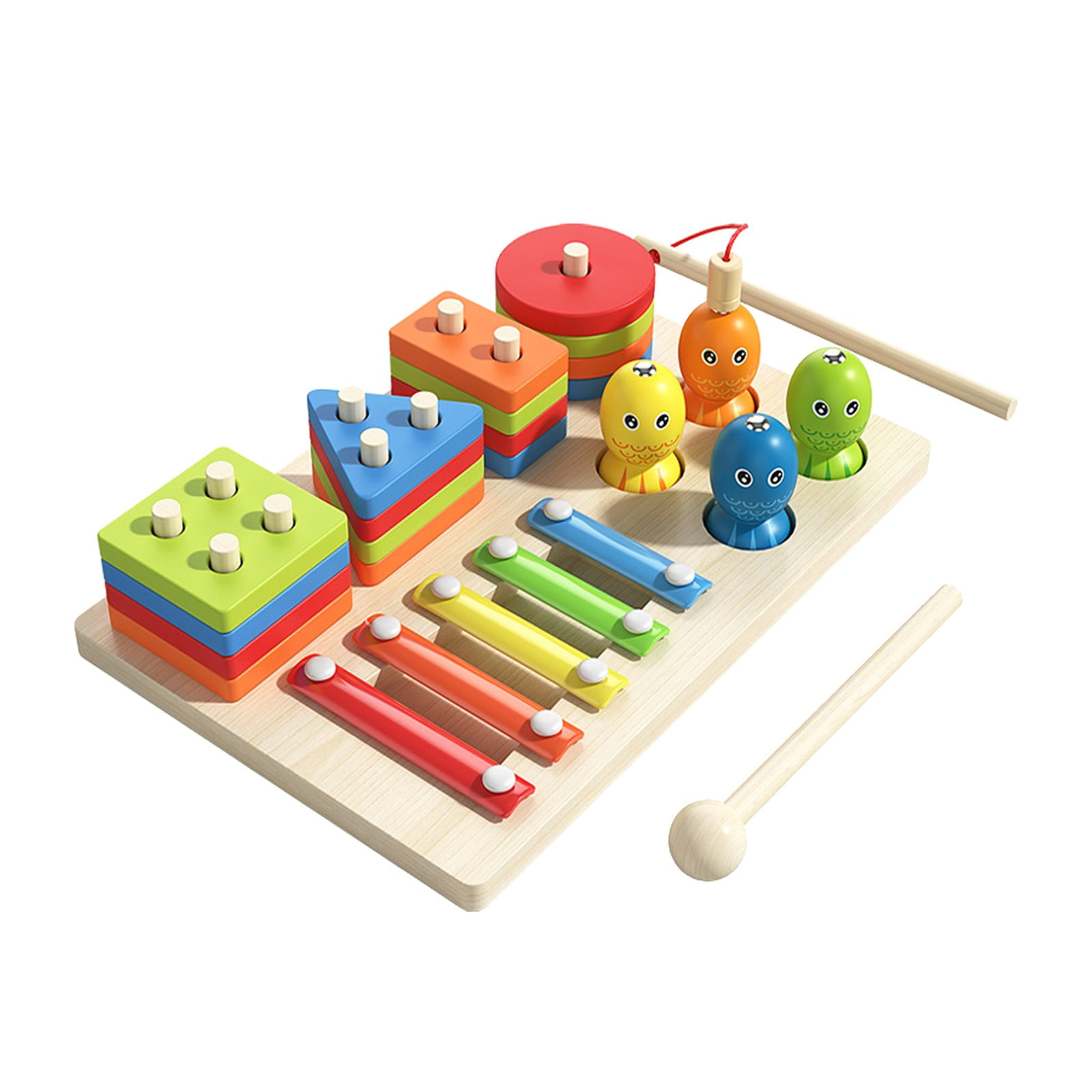 Click here for Rbaofujie Montessori Childrens Wooden Geometric Co... prices