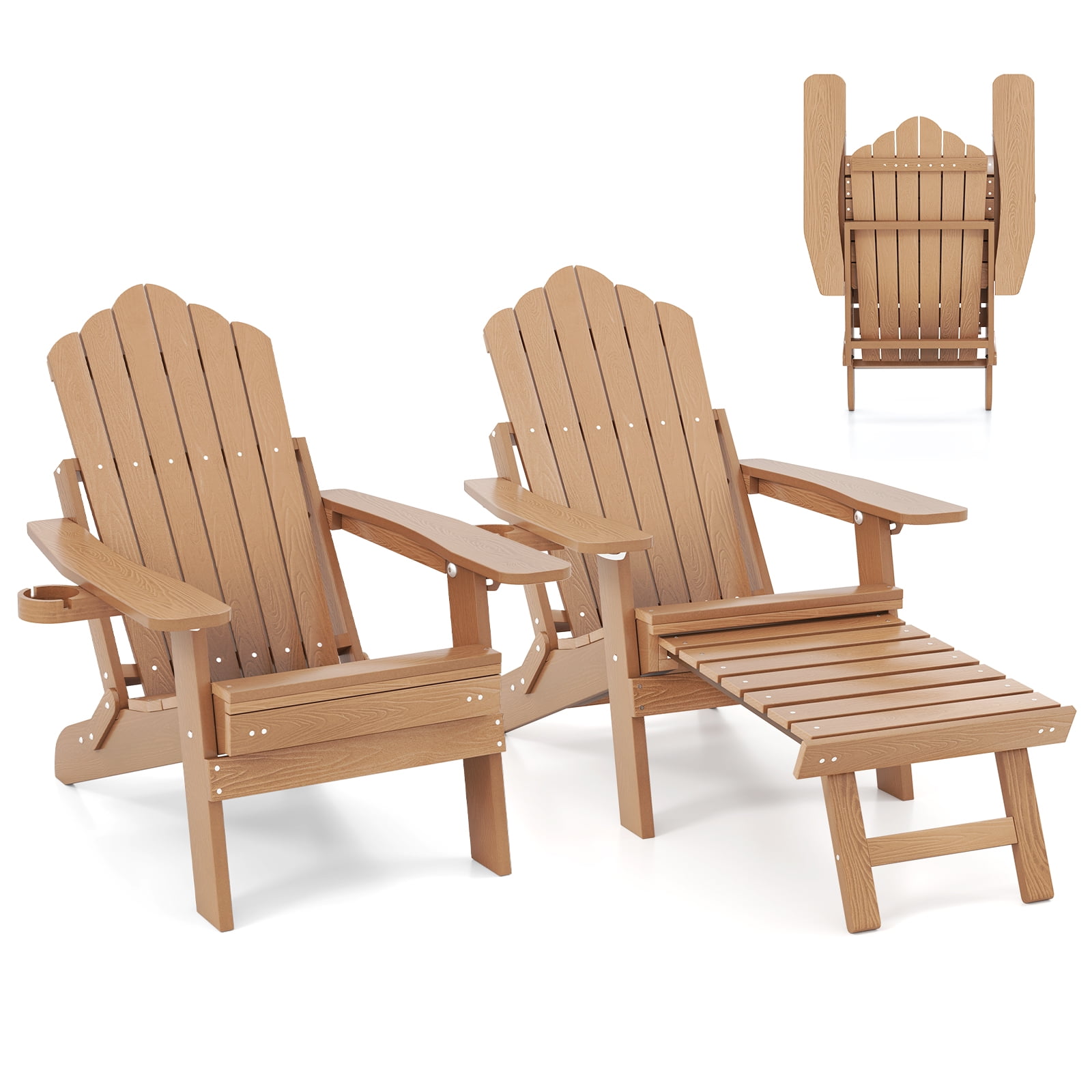 Click here for Gymax 2 Pcs Folding Adirondack Chair Hips Fire Pit... prices