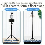 Selfie Photography Video Handheld Vlog Stand Tripod Stabilizer Kit LED ...