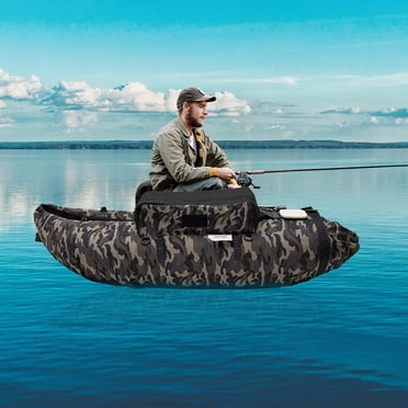 Classic Accessories Roanoke 8-Foot Pontoon Boat for Fishing and Lake ...