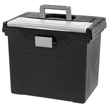 Storex Plastic File Tote Storage Box, Letter/Legal, Snap-On Lid, Clear ...