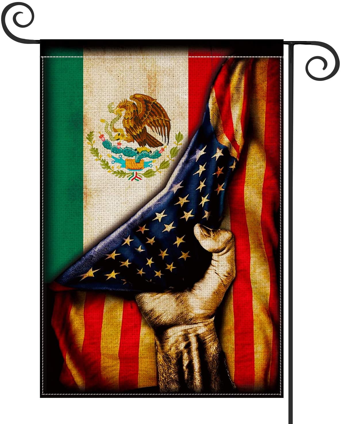 Mexican American Flag Art