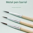 30Pcs Wood Grip Detail Paint Brush Miniature Brush for Fine Detailing ...