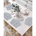 Blue Boho Round Table Placemats Set of 2 Wedge Placemats, Vintage ...